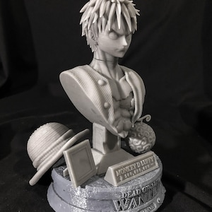 Monkey D Luffy Bust 3D Printed - Etsy