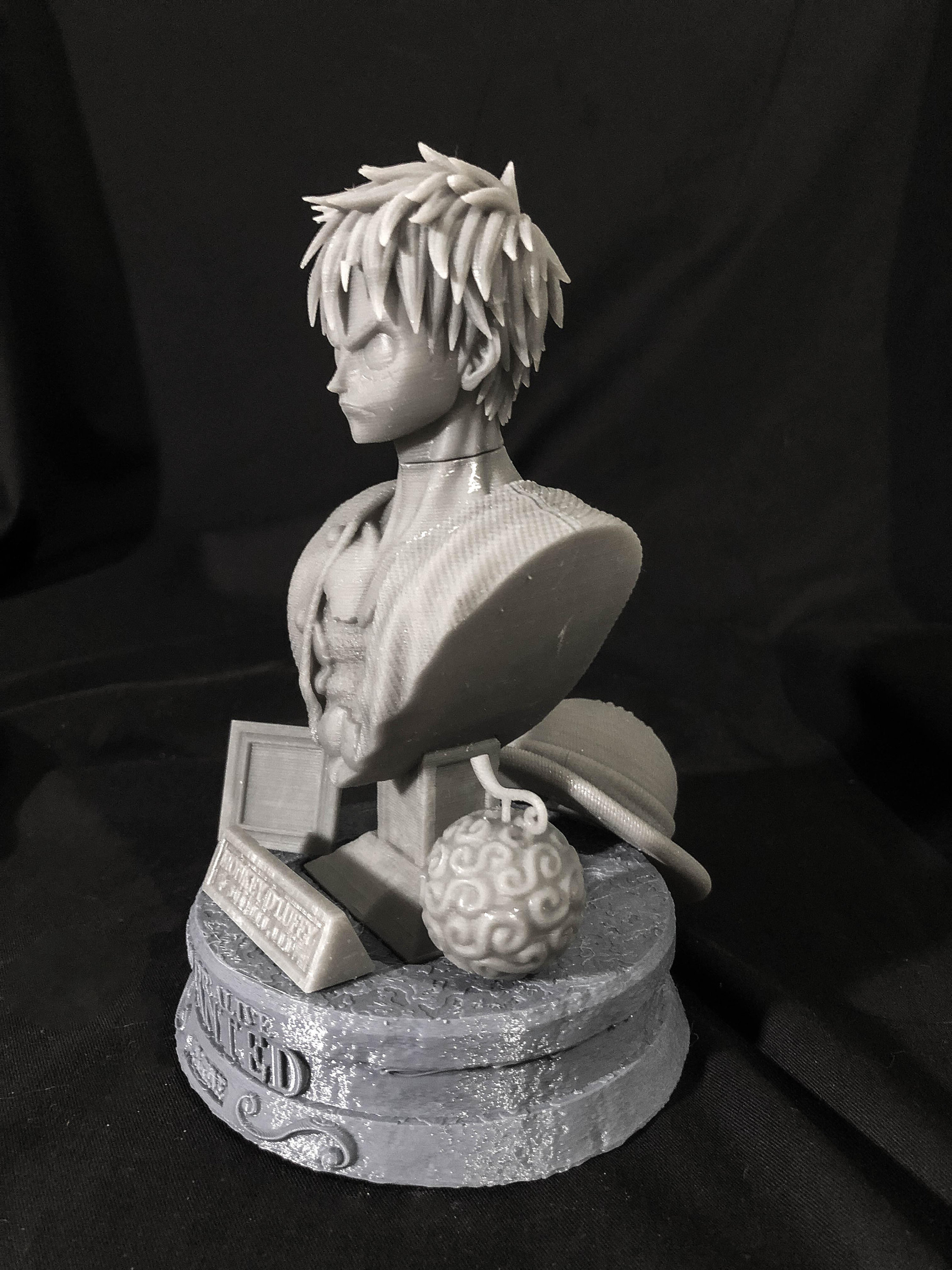 Monkey D Luffy Bust 3D Printed - Etsy
