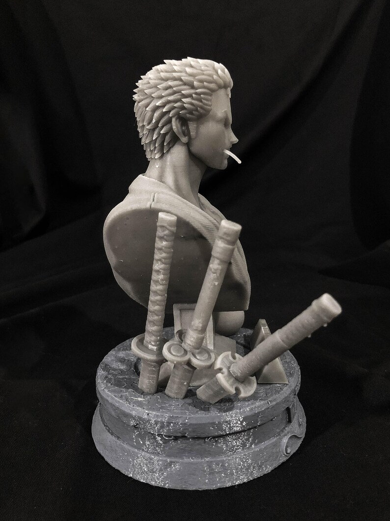 Roronoa Zoro Bust 3D Printed - Etsy