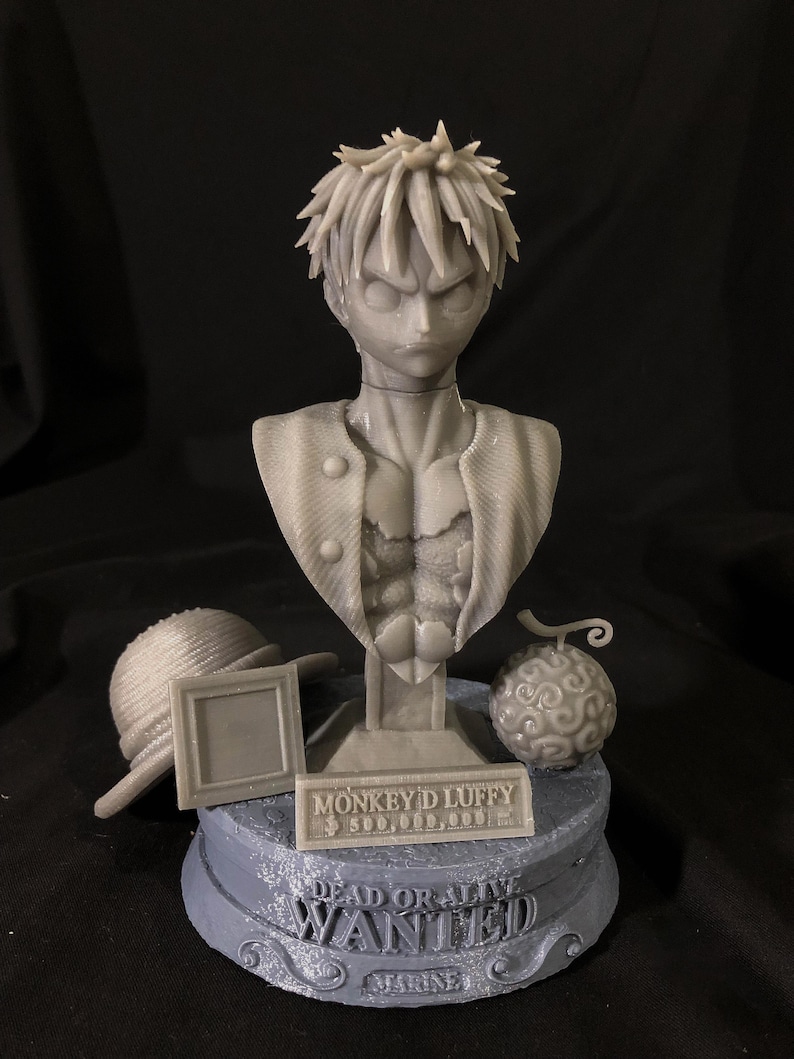 Monkey D Luffy Bust 3D Printed - Etsy