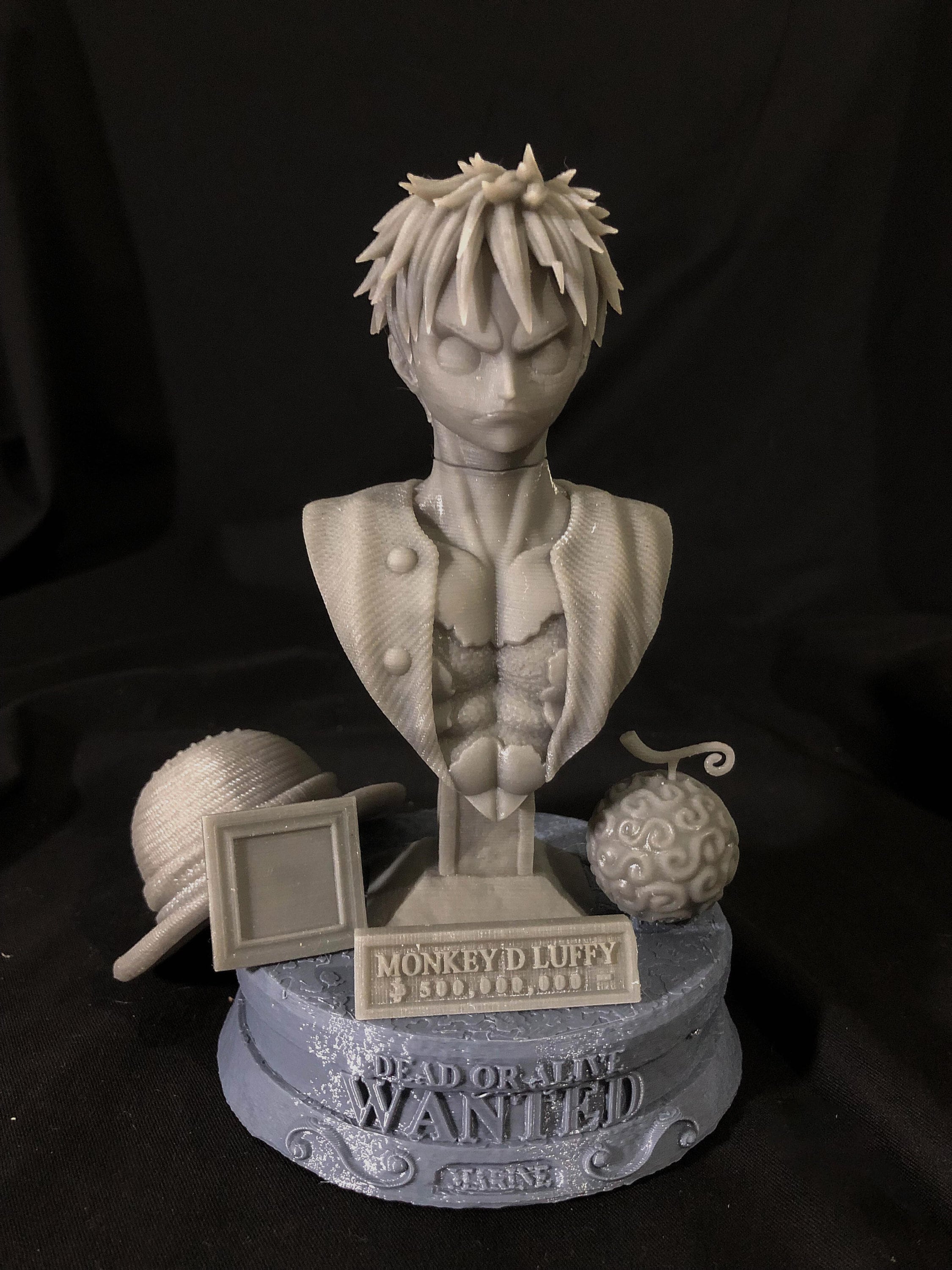 Monkey D Luffy Bust 3D Printed - Etsy