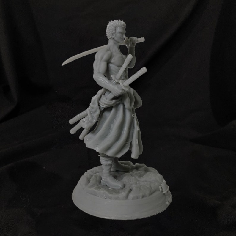 Roronoa Zoro Action Figure , One Piece Collectible , Paintable - Etsy