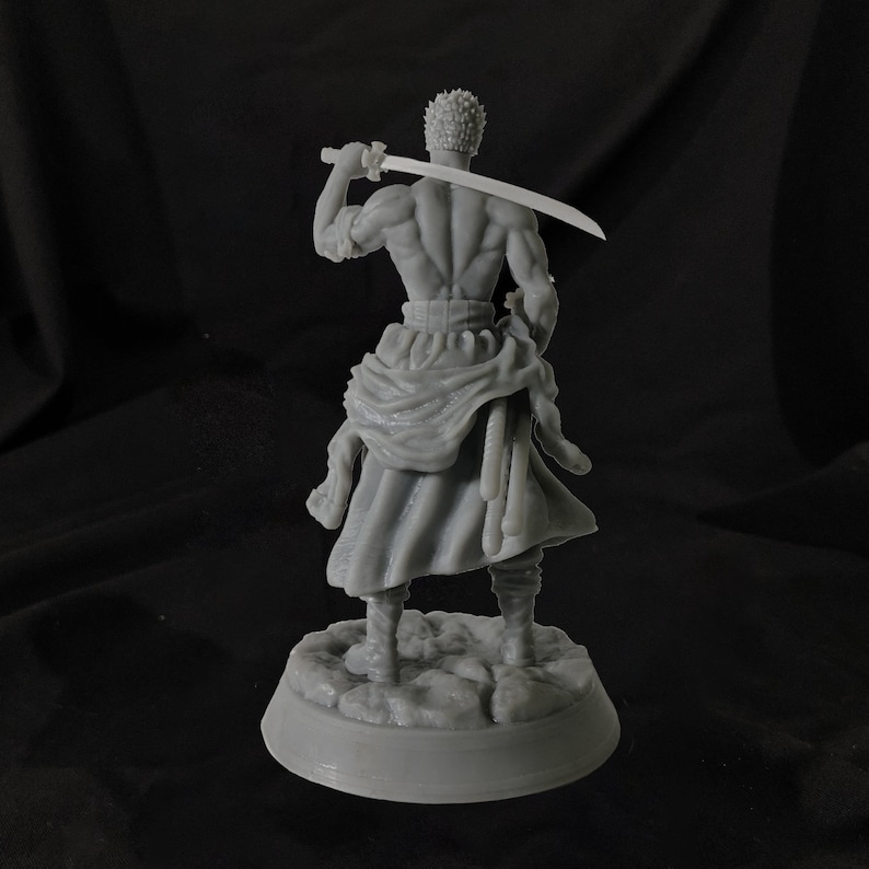 Roronoa Zoro Action Figure , One Piece Collectible , Paintable - Etsy