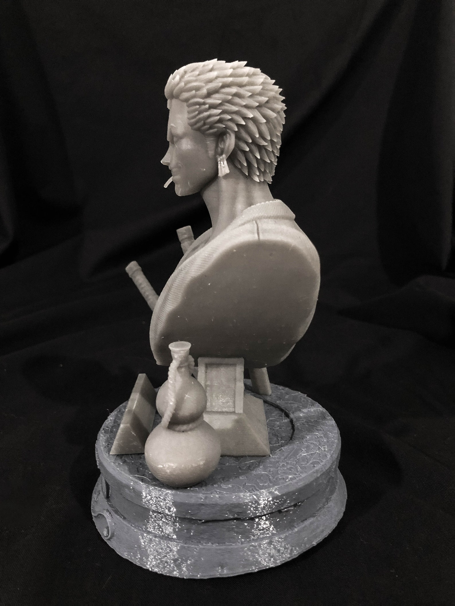 Roronoa Zoro Bust 3D Printed - Etsy