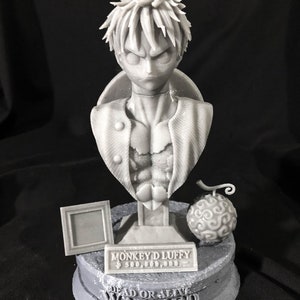 Monkey D Luffy Bust 3D Printed - Etsy