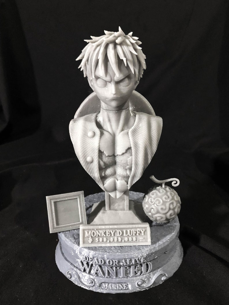 Monkey D Luffy Bust 3D Printed - Etsy