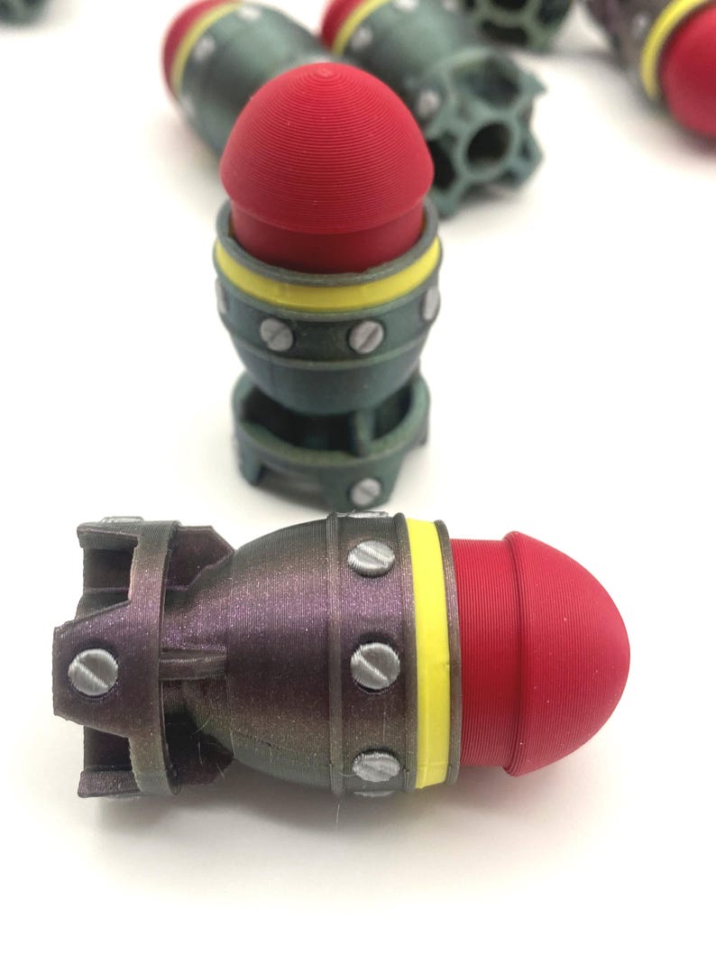 Mini Nuke Fidget Clicker | 3D Printed Tiny Atomic Bomb Button - Etsy