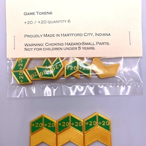 Game Tokens Designed for Magic the Gathering to Count Power/toughness ...