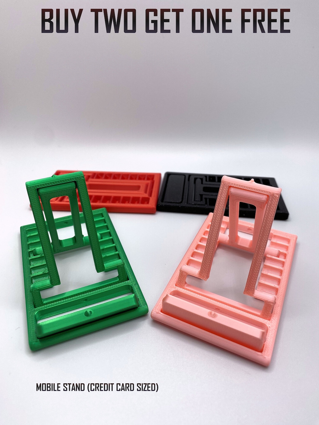 Mobile Stand (credit Card Size) for Cell Phones. Collapsable Phone ...