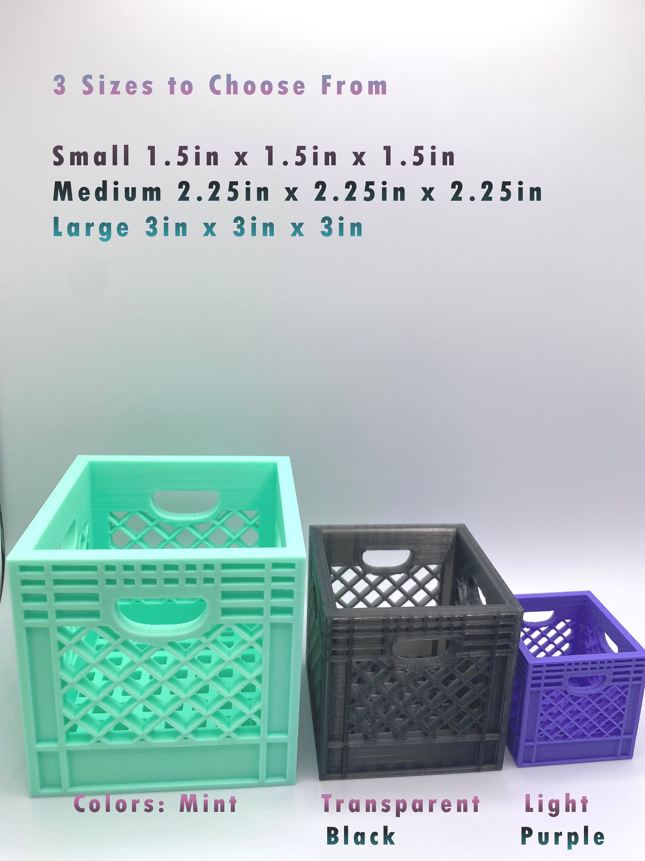 Mini Crate Organizer in Three Different Sizes, Great for Storage for ...