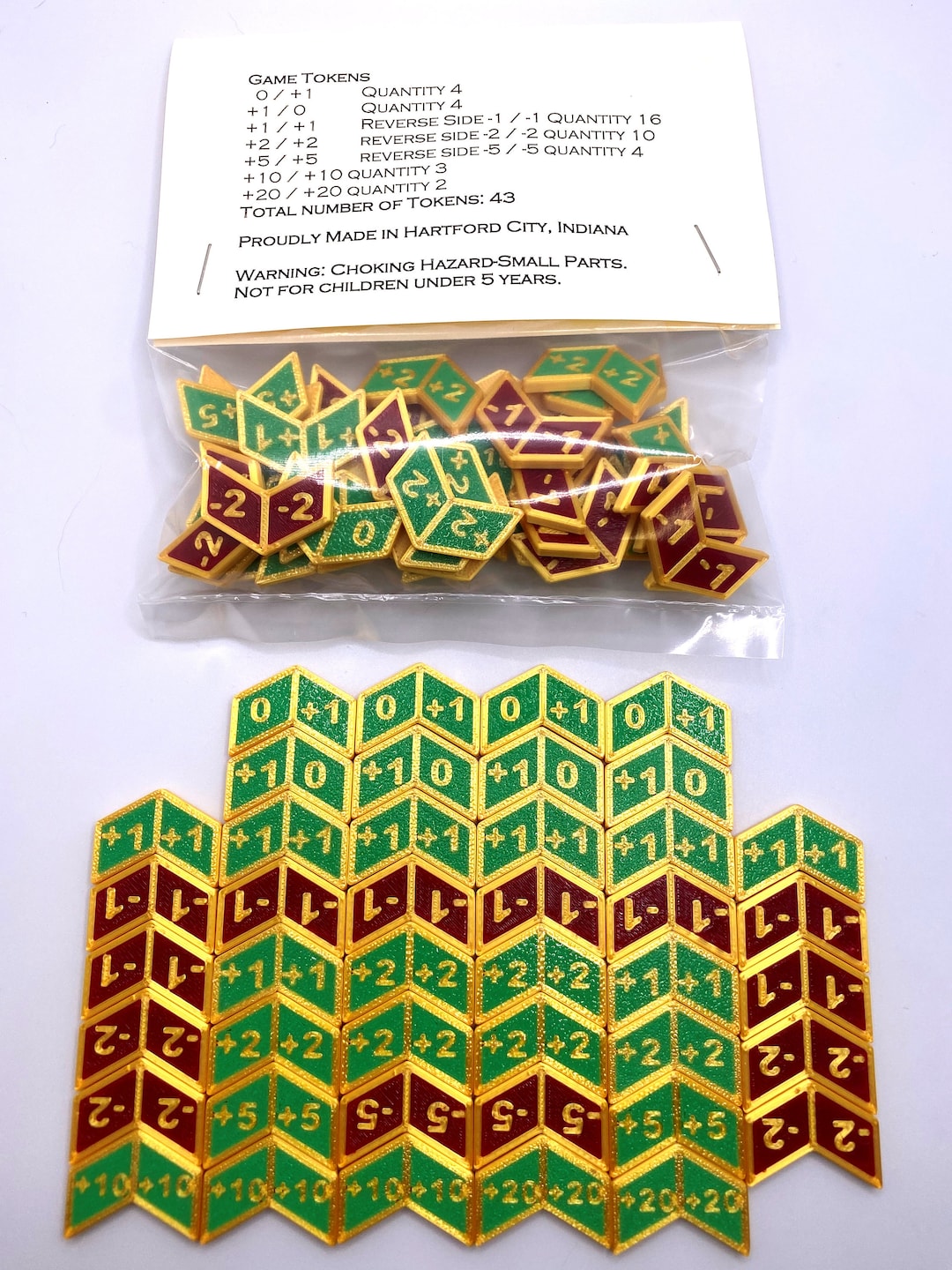 Game Tokens Designed for Magic the Gathering to Count Power/toughness ...