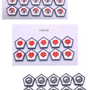 Commander Ability Counters, 3D Printed for Mtg or Any Other RPG Games ...