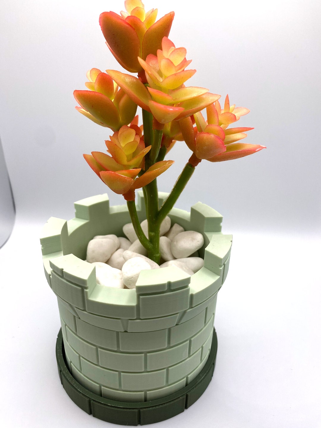 Castle Planter Pot and Tray Perfect for Succulent Plants. Great for ...