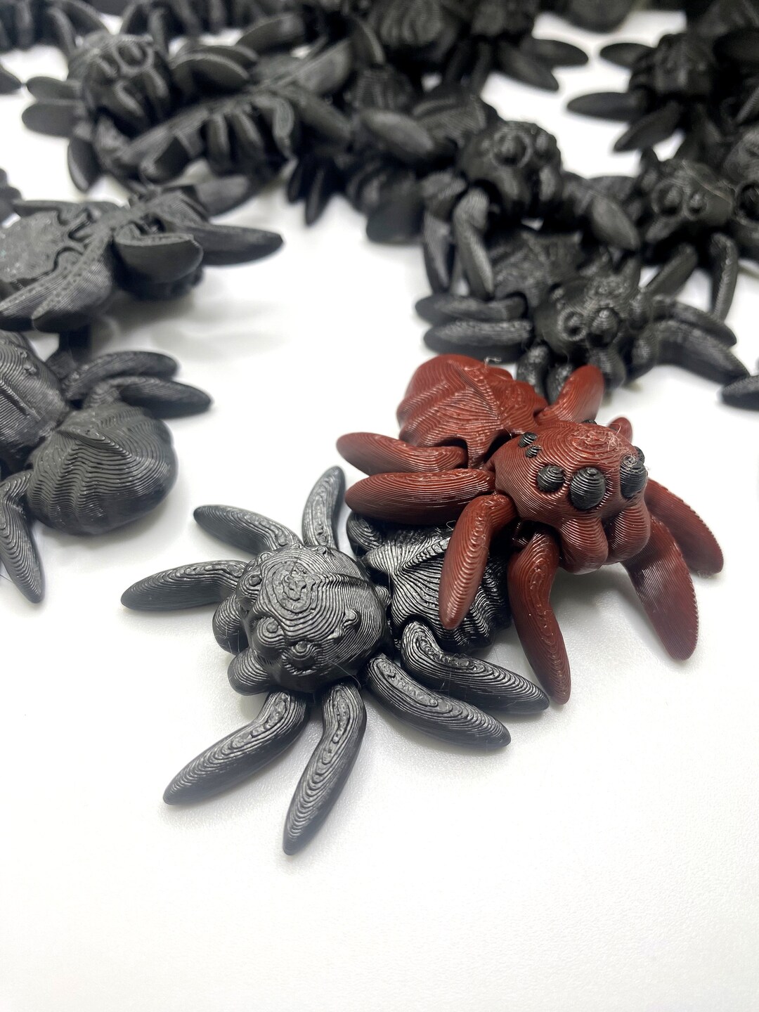 Tiny Articulated Spiders 3D Printed With Many Color Choices. - Etsy