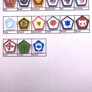 Commander Ability Counters, 3D Printed for Mtg or Any Other RPG Games ...