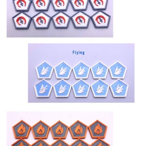 Commander Ability Counters, 3D Printed for Mtg or Any Other RPG Games ...