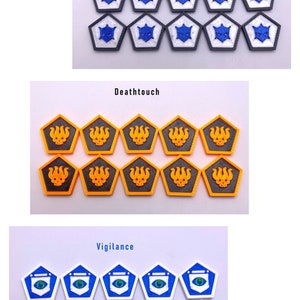 Commander Ability Counters, 3D Printed for Mtg or Any Other RPG Games ...