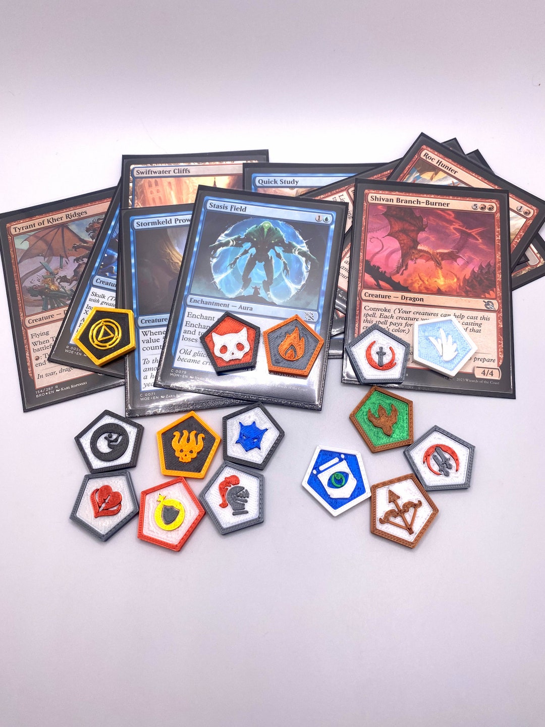 Commander Ability Counters, 3D Printed for Mtg or Any Other RPG Games ...