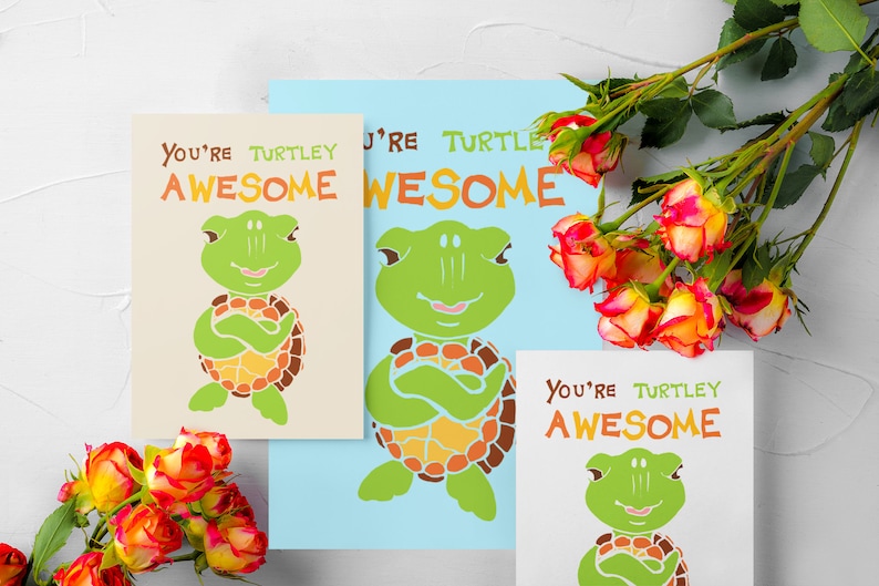 Thank You Card * Easy Printable Greeting Card * Funny Cute Hand Drawn ...