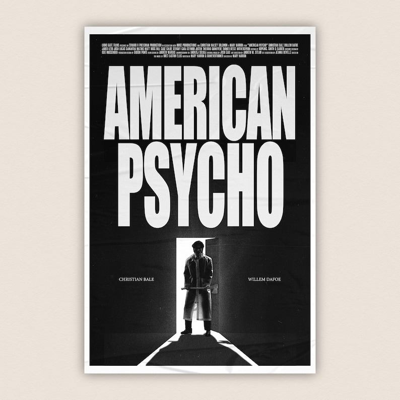 American Psycho Poster - Etsy