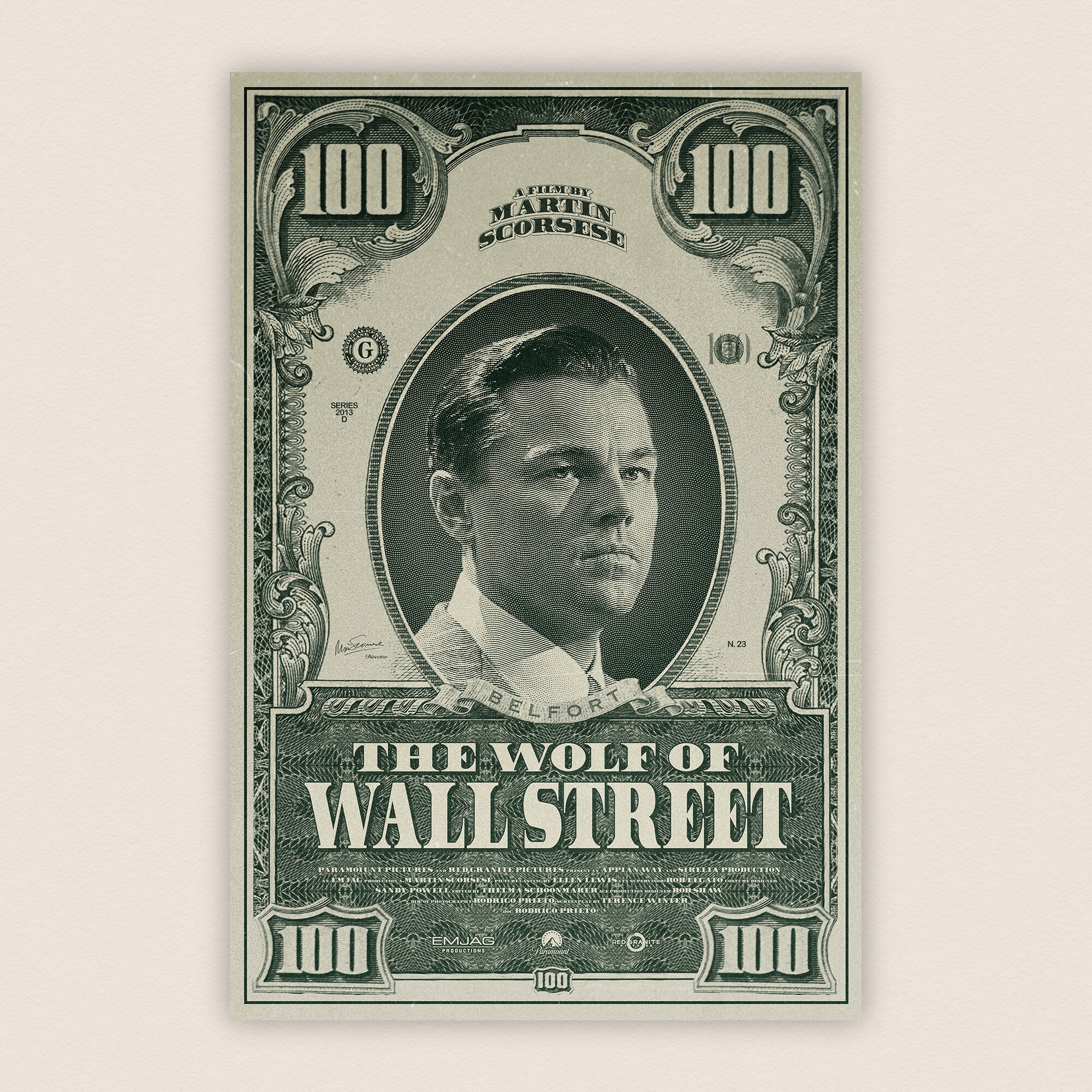 The Wolf of Wall Street Poster - Etsy