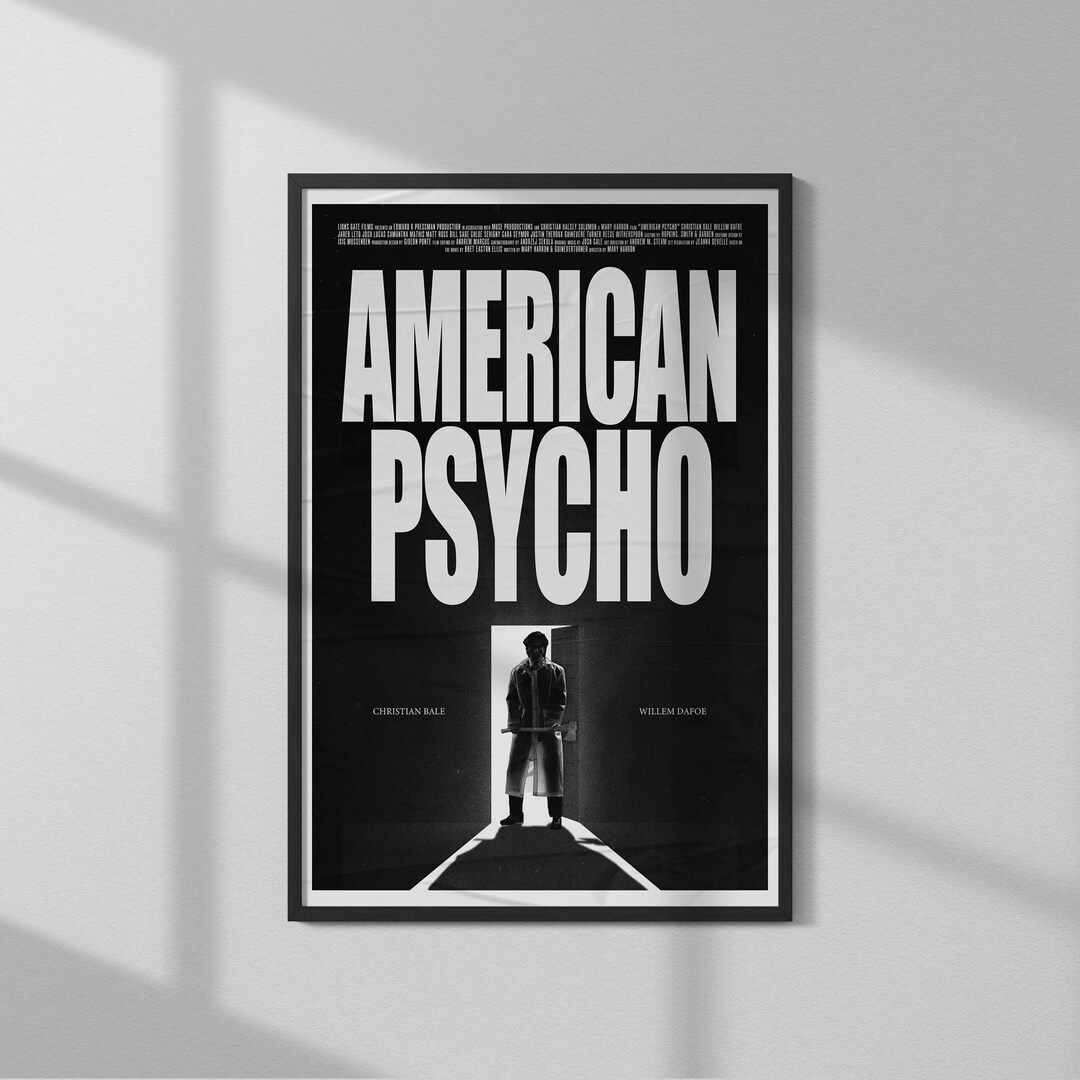 American Psycho Poster - Etsy