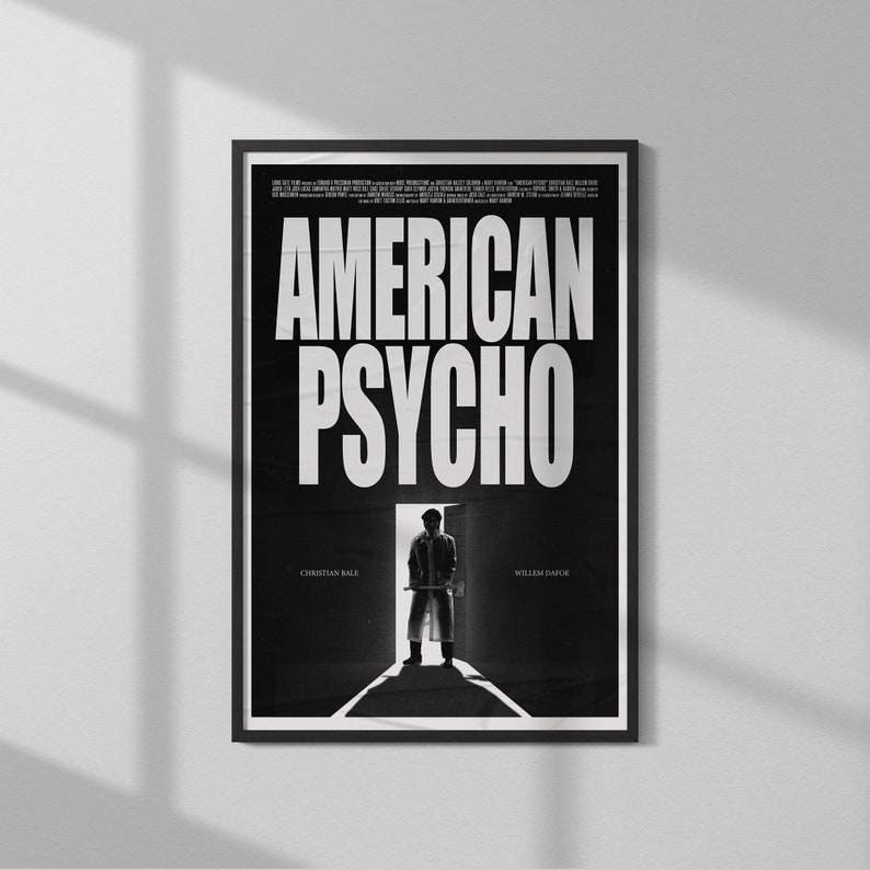 American Psycho Poster - Etsy