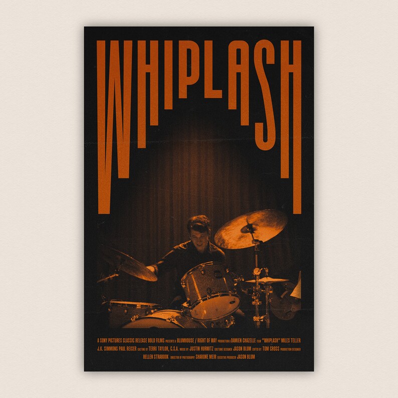 Whiplash Poster - Etsy