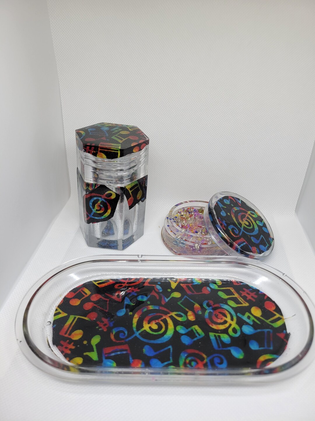Music Note Rolling Tray Set - Etsy