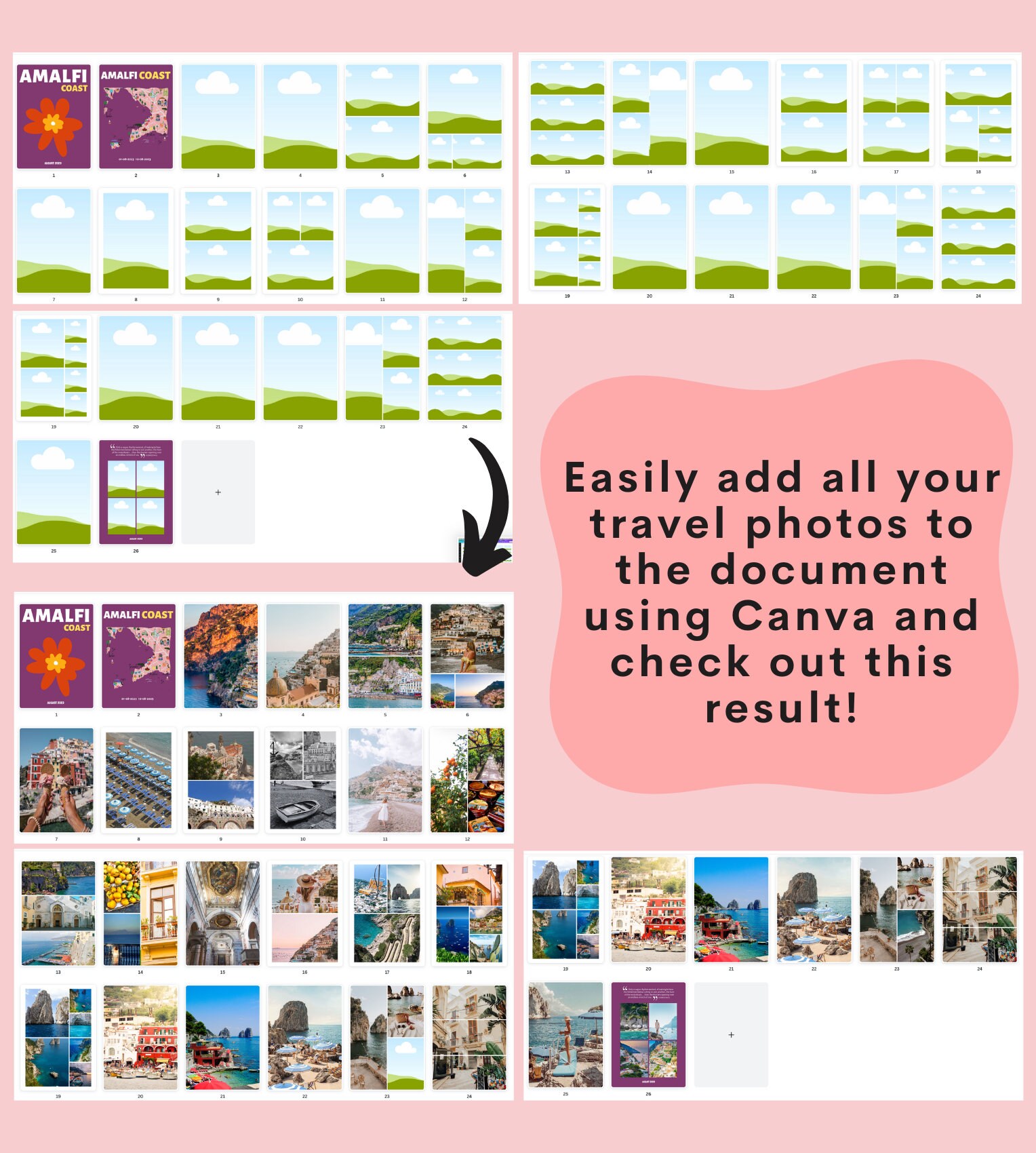 10 Travel Print Photobook Templates | Customizable Coffee Table Book ...