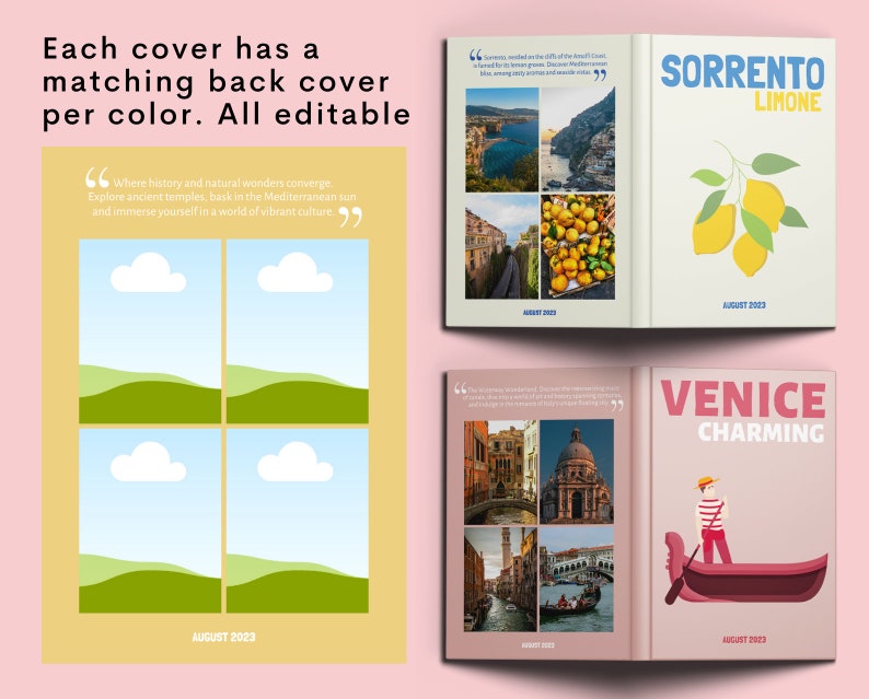 10 Travel Print Photobook Templates | Customizable Coffee Table Book ...