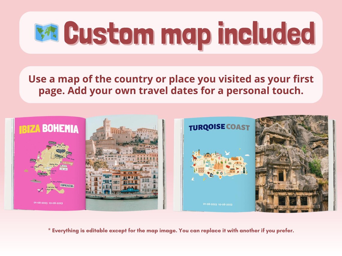 10 Travel Print Photobook Templates | Customizable Coffee Table Book ...