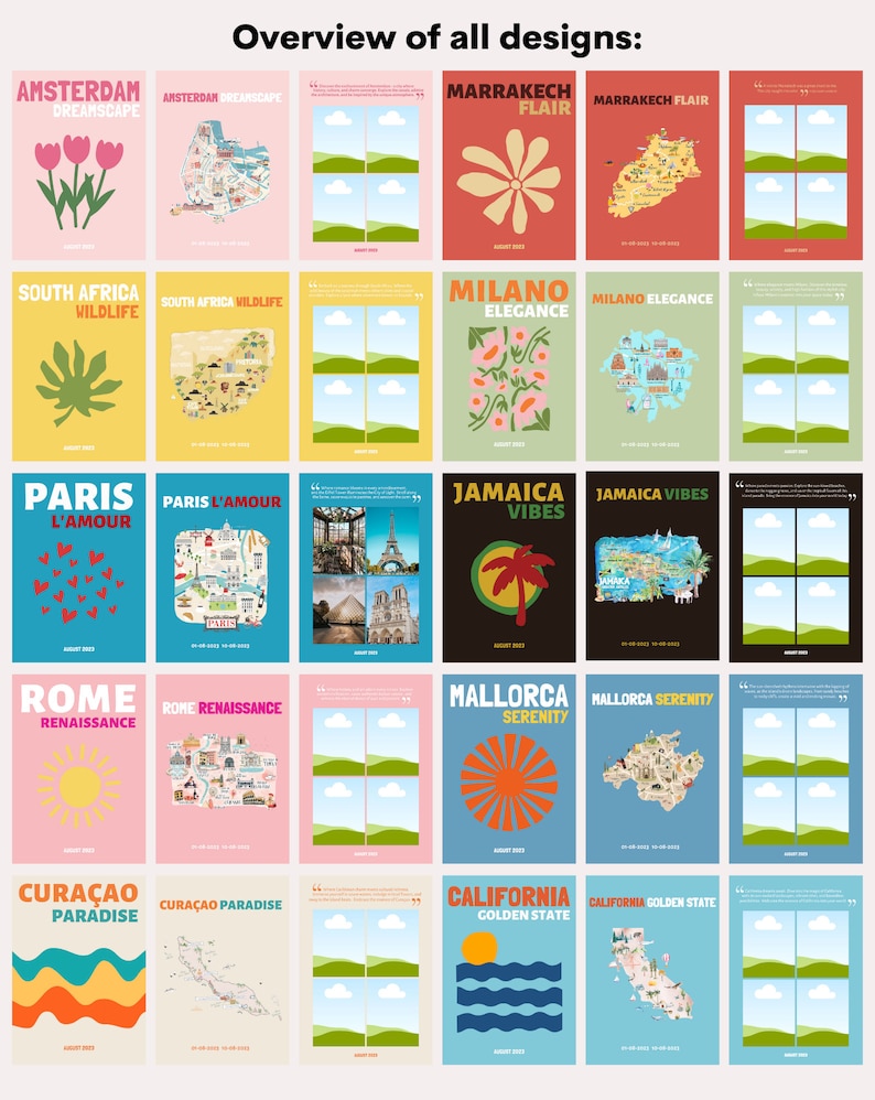 10 Travel Print Photobook Templates | Customizable Coffee Table Book ...