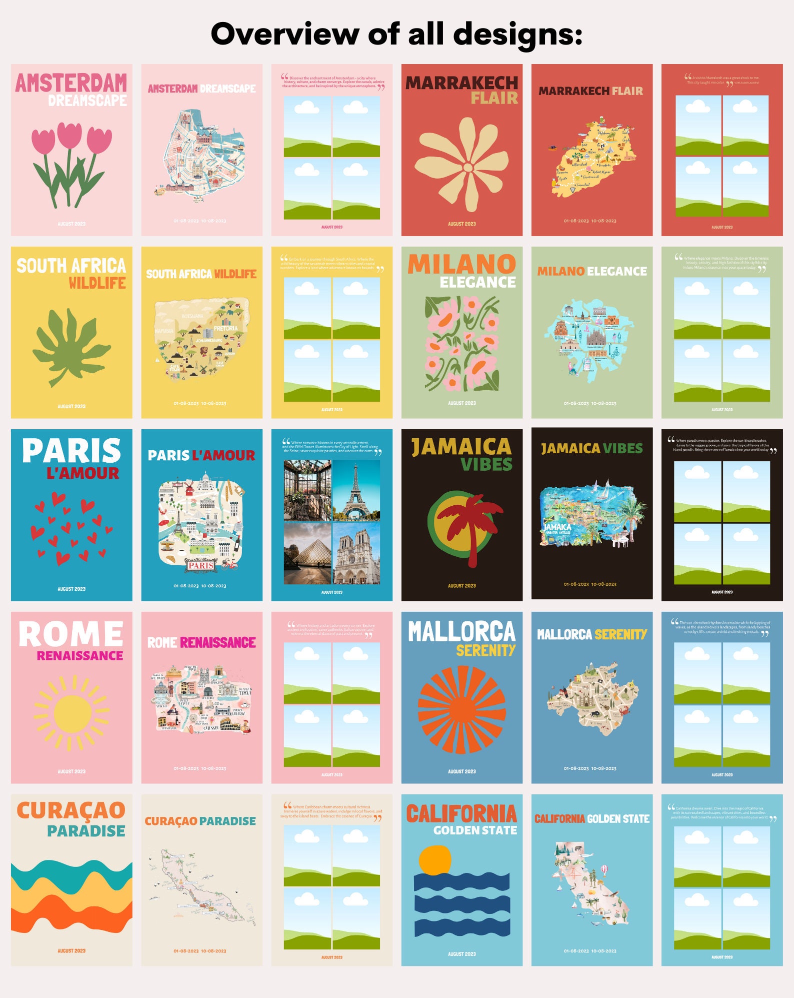 10 Travel Print Photobook Templates | Customizable Coffee Table Book ...