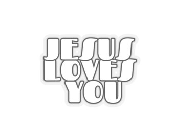 Jesus Loves You Sticker - Etsy