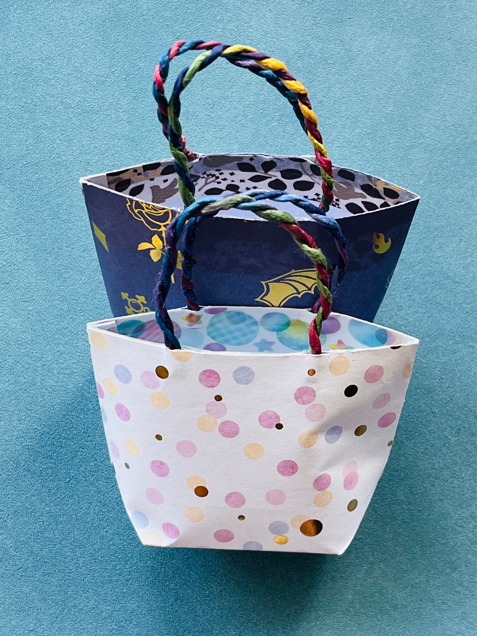 Random Assorted Tiny Gift Bags Set Made by Special Embossed Designed ...