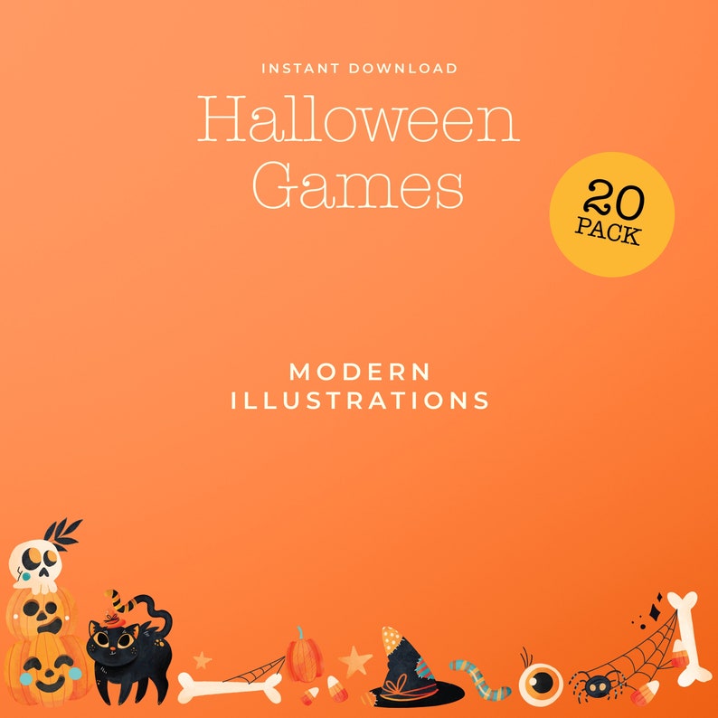 Halloween Games 20 Pack Bundle | Funny Pack | Spooky Halloween Games ...
