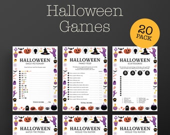 Halloween Games 20 Pack Bundle | Funny Pack | Spooky Halloween Games ...