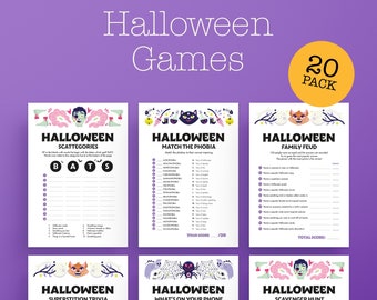 Halloween Games 20 Pack Bundle | Funny Pack | Spooky Halloween Games ...