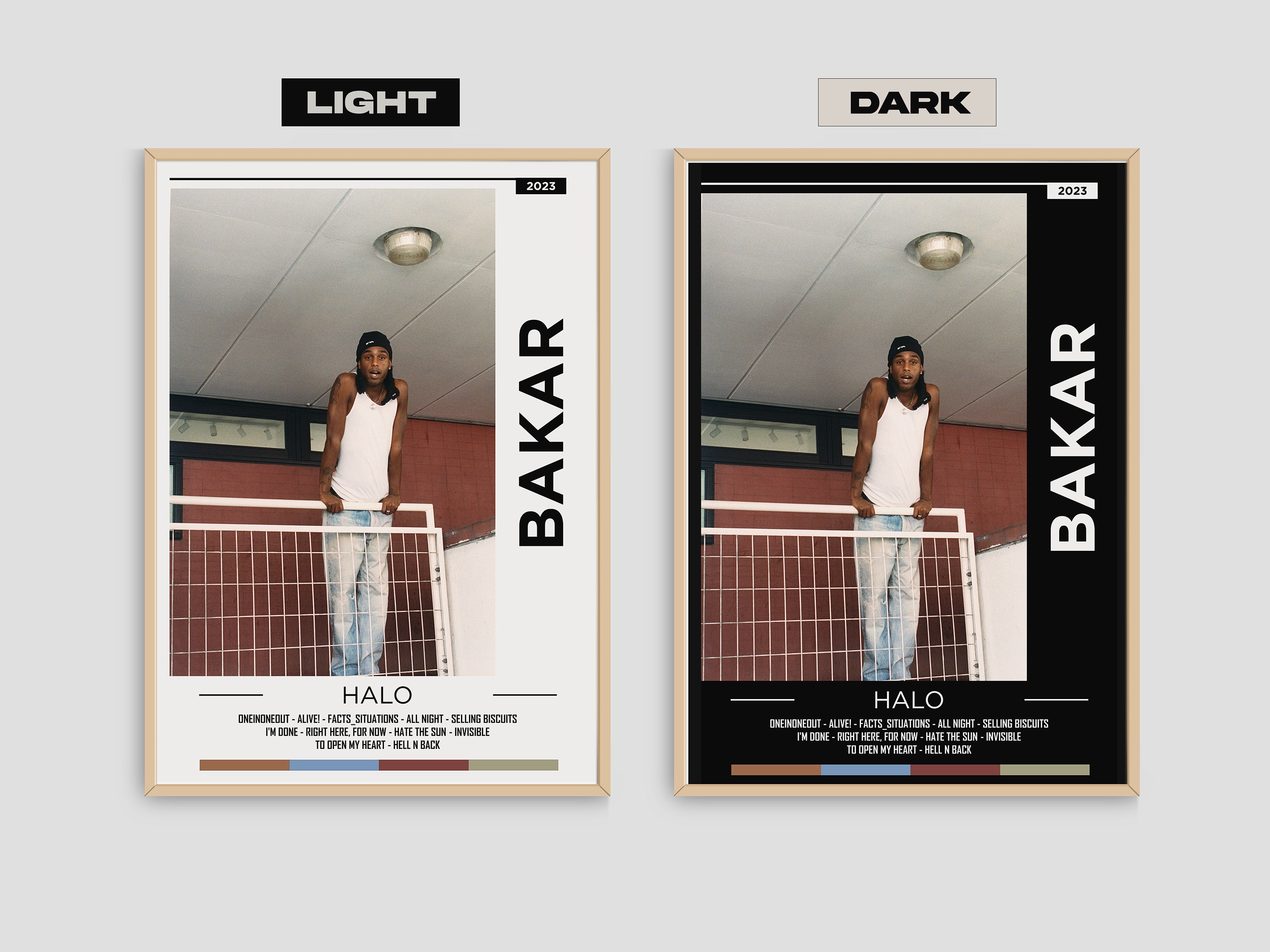 Bakar Halo Album Poster / Album Cover Poster / Music Gift / - Etsy UK