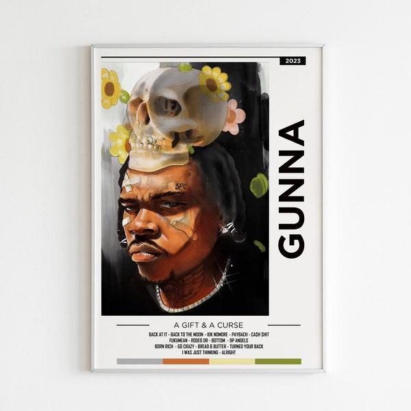 Gunna a Gift and a Curse Album Cover Poster - Etsy
