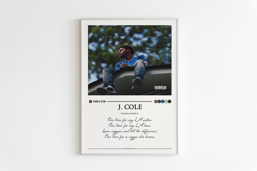J Cole Poster / No Role Modelz Lyrics Print / 2014 Forest - Etsy