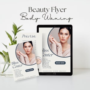 Body Waxing Services Flyer, Wax Service, Premade Business Flyer Design ...