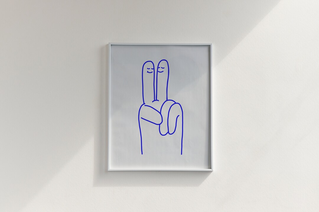 Peace Sign Print Peace Sign Wall Art Trendy Poster Peace - Etsy