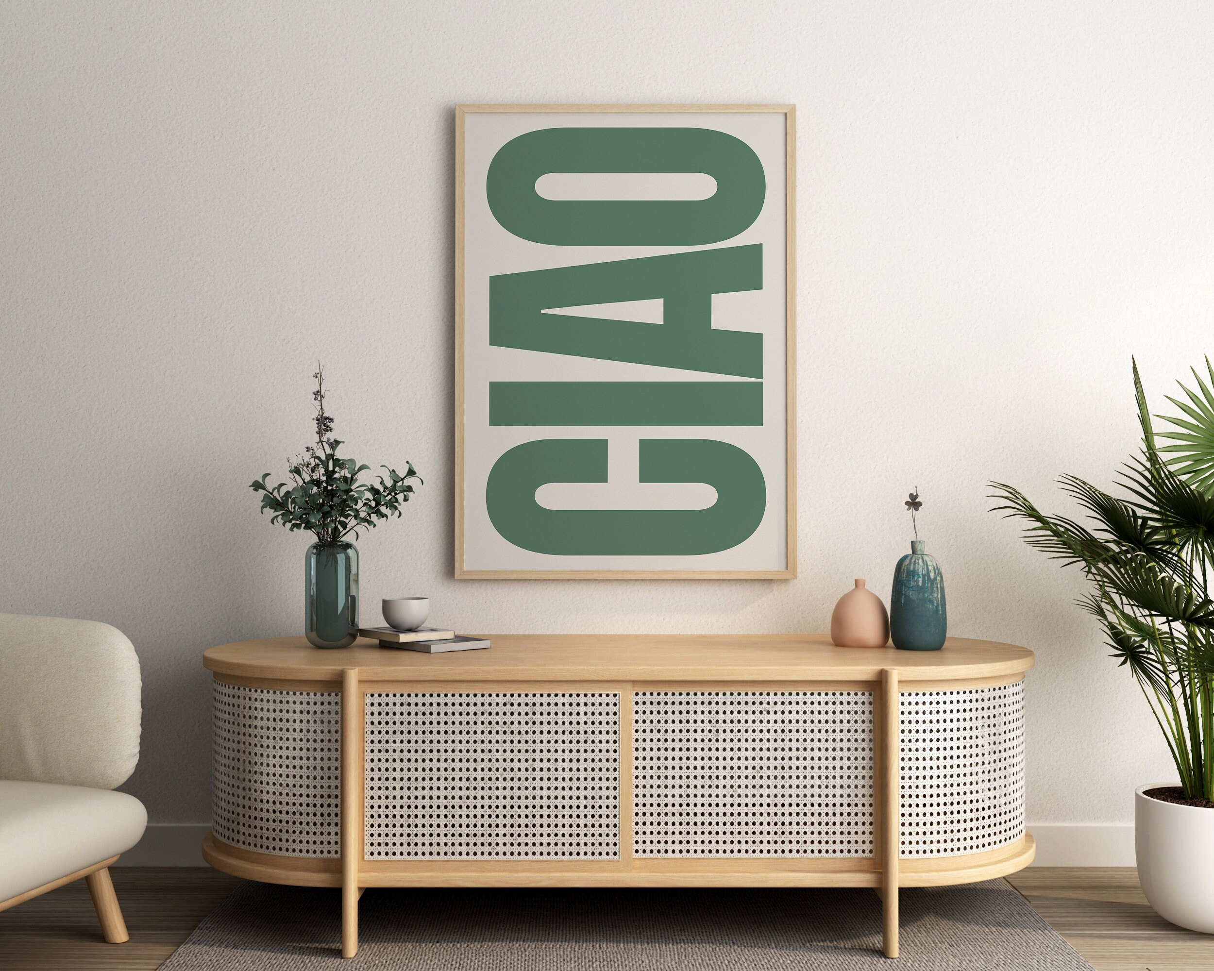 Ciao Print, Ciao Poster, Trendy Poster, Wall Print, Retro Print ...