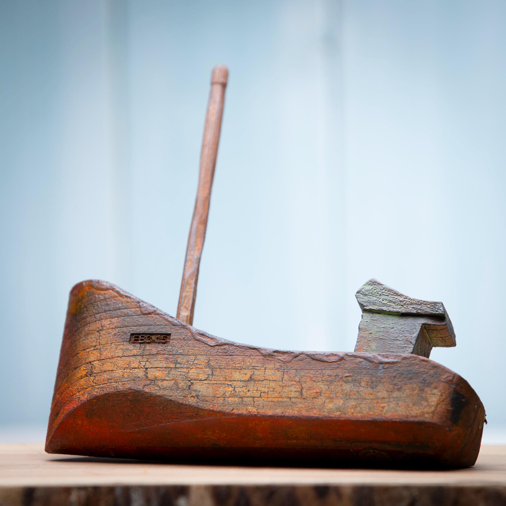 Fishing Boat Hand Carved & Unique, Wooden Rustic Weathered Ship, Marine ...