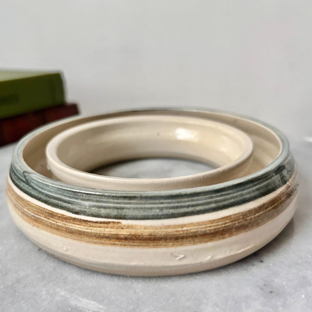 Handmade Studio Pottery Posy Pansy Ring Vase - Etsy
