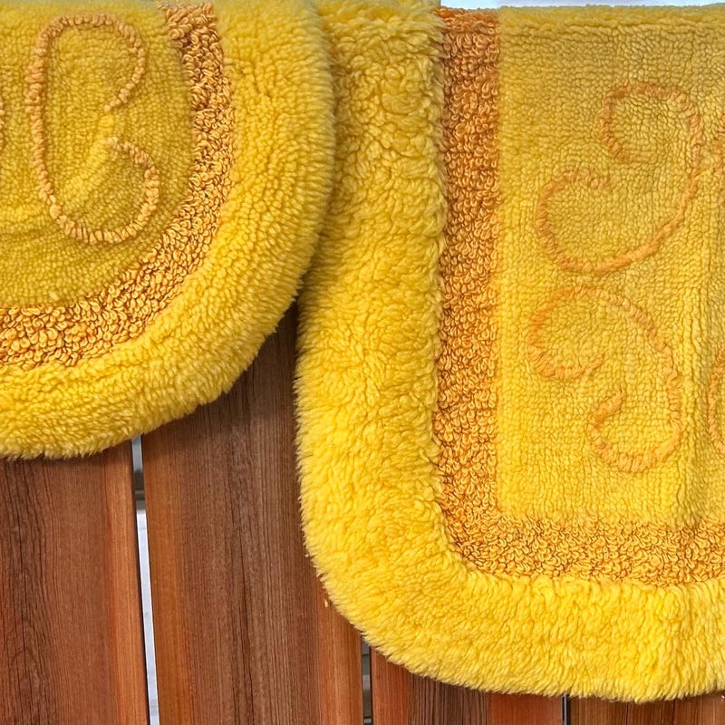 Yellow Bath Mat - Etsy