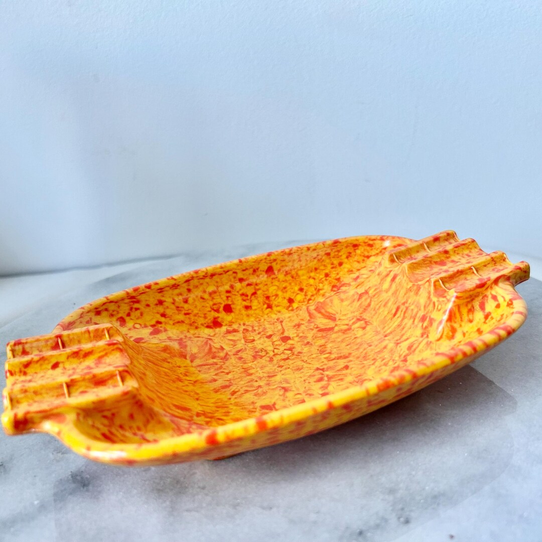 Mid-century Confetti Melamine Ashtray Trinket Dish - Etsy