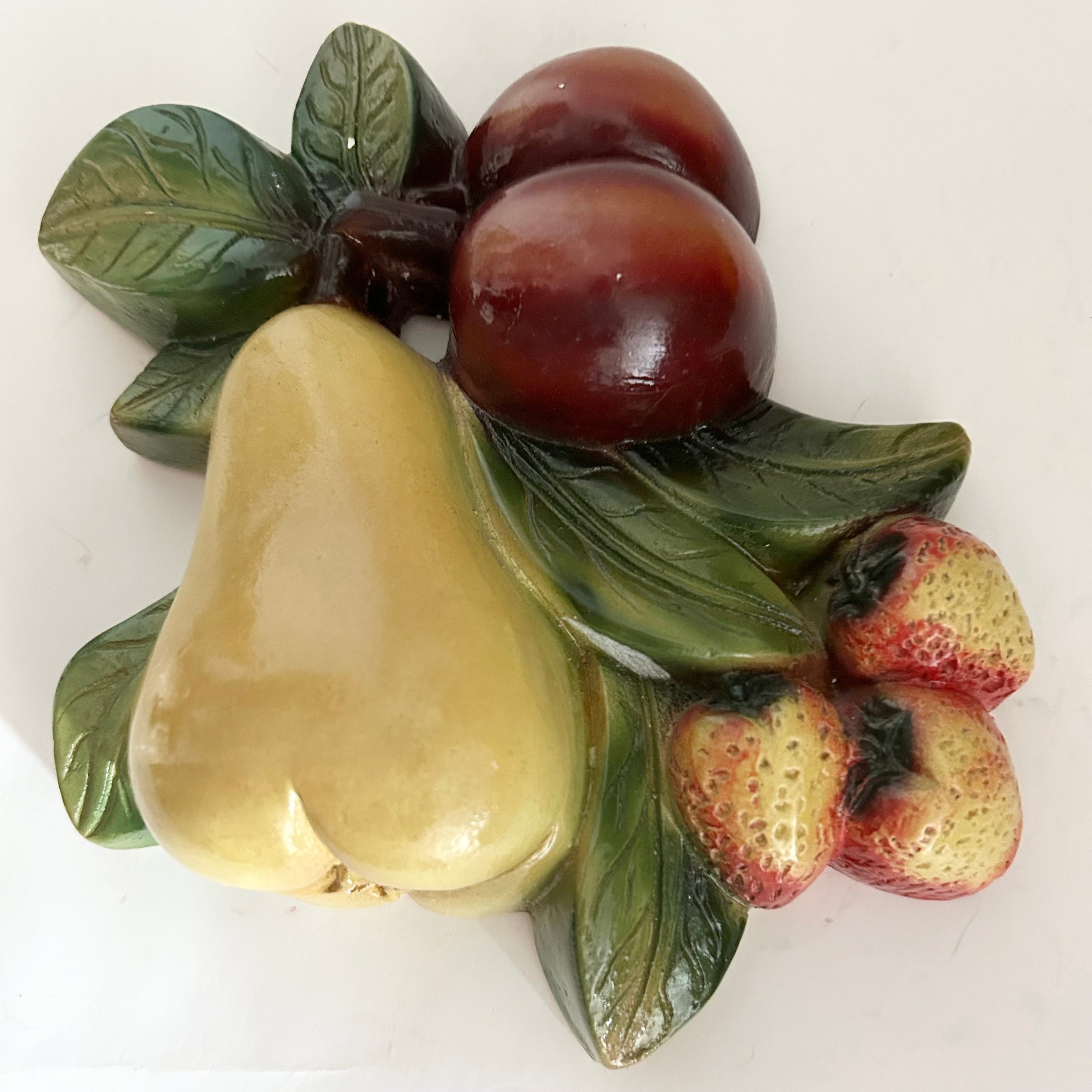 Fruit Bunches Chalkware Plaster Wall Decor - Etsy